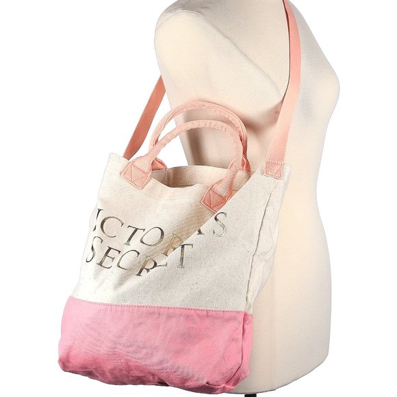 PINK Victoria's Secret | Bags | Nwt Pink Victorias Secret Canvas Tote ...